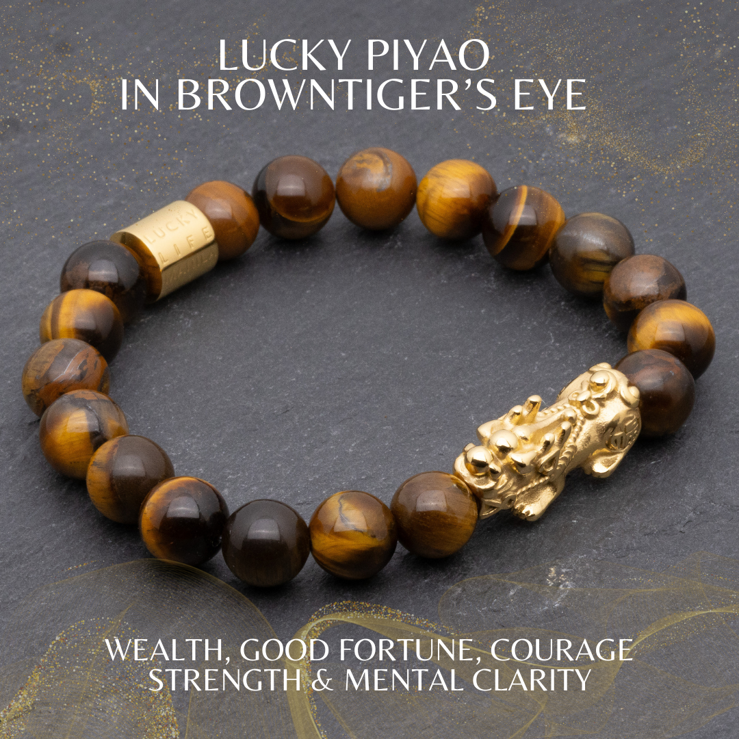 Lucky Piyao in Brown Tiger's Eye – Lucky Life Manila
