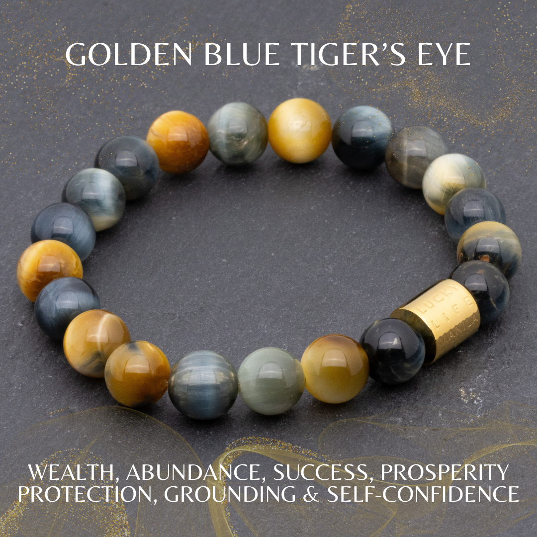 Classic Golden Blue Tiger's Eye Bracelet – Lucky Life Manila