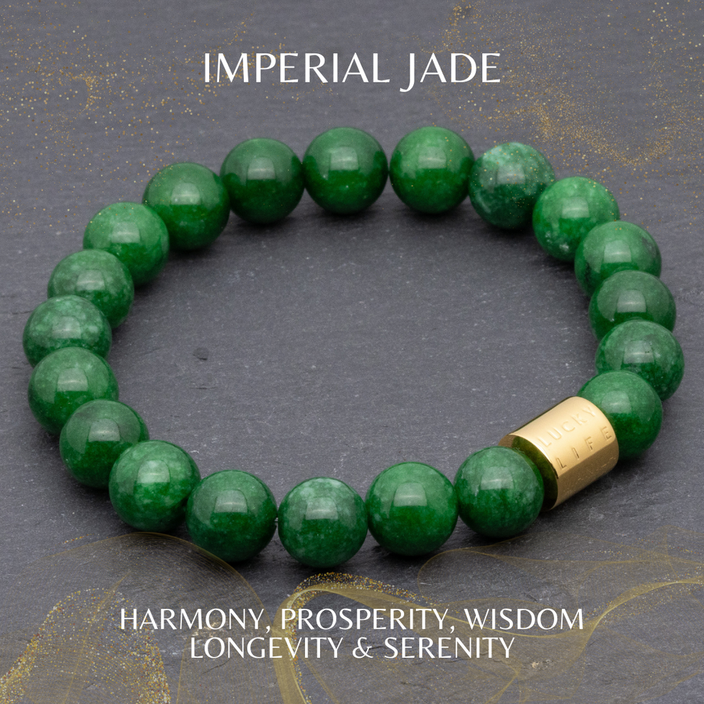 Classic Natural Imperial Jade Bracelet – Lucky Life Manila
